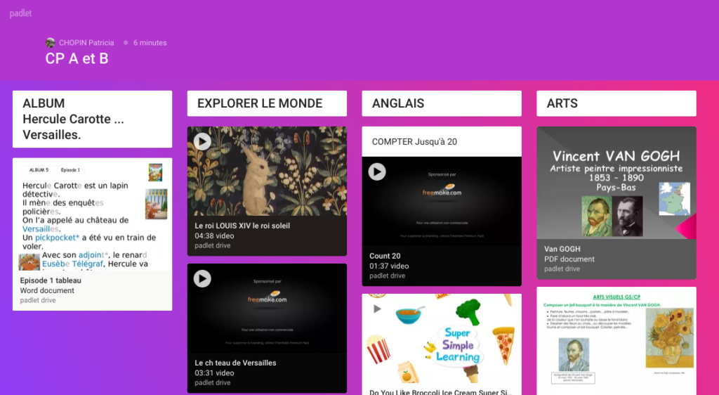 padlet CP A et B